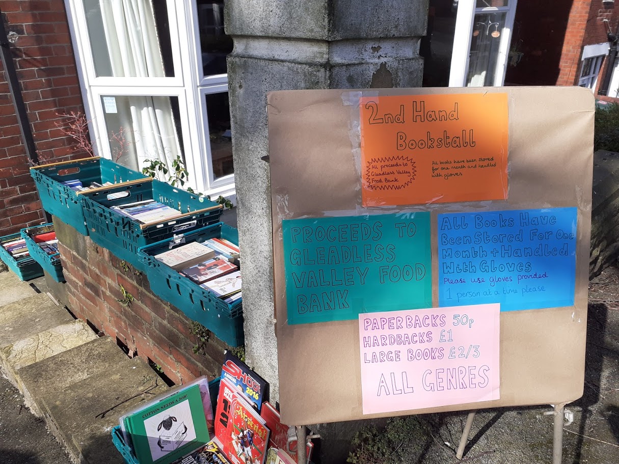 #TinyRevolutions - social distancing bookstall - Fun Palaces